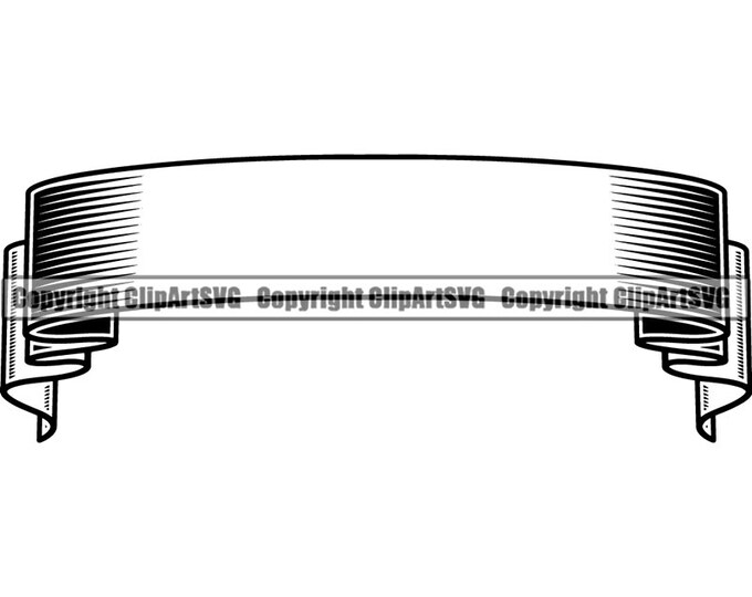 Vintage Ribbon Banner Scroll Label Sticker Emblem Badge - Etsy