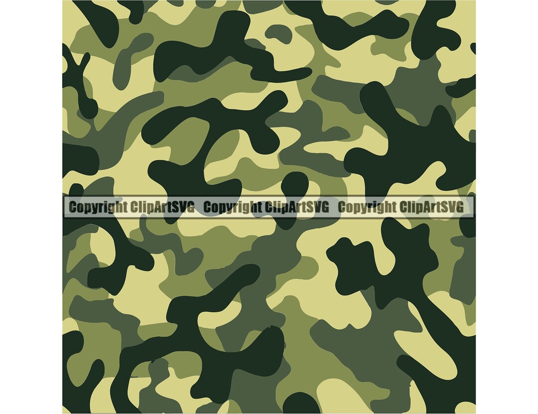 Green Camo Camouflage Seamless Pattern War Print Military Hunt Wrap ...