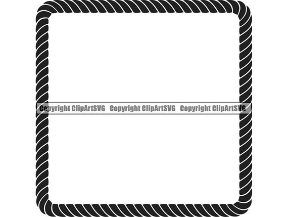 Rope Square Frame Border Shield Cowboy Rodeo Boat Country | Etsy