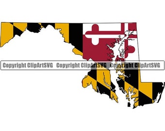 Maryland Clip Art | Etsy
