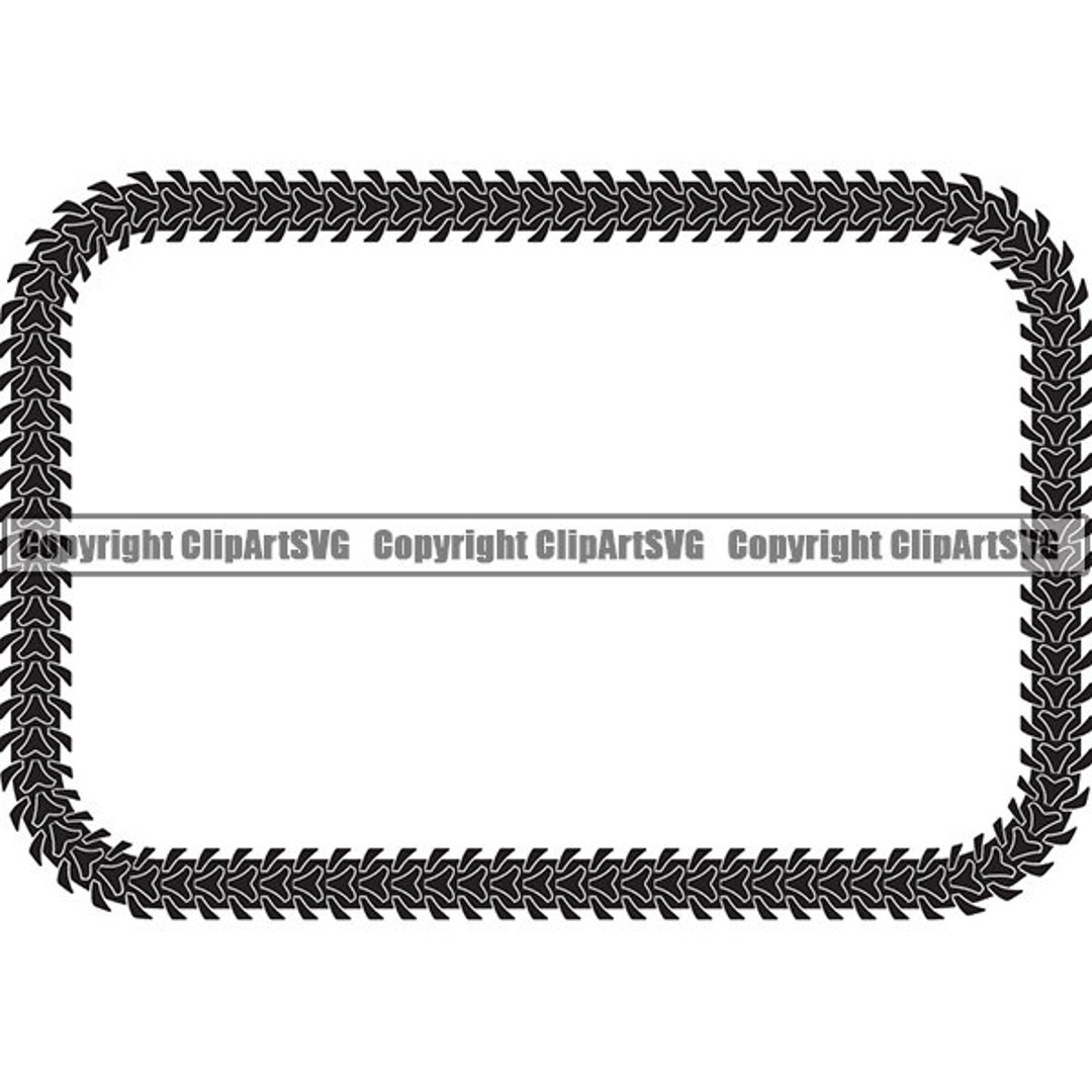 Road Street Race Tire Track Rectangle Frame Border Shield Highway ...