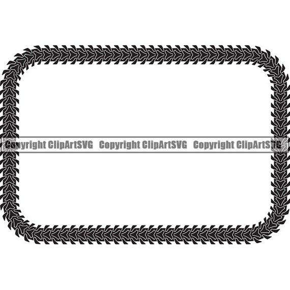 Car Tire Tracks Border