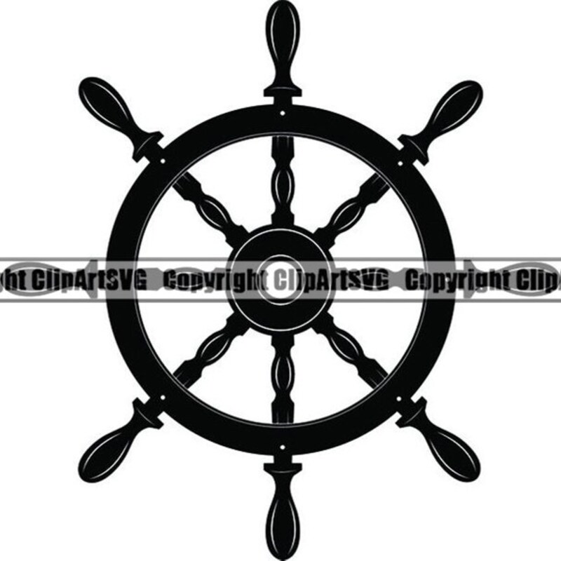 Printable Ship Wheel Svg - Etsy