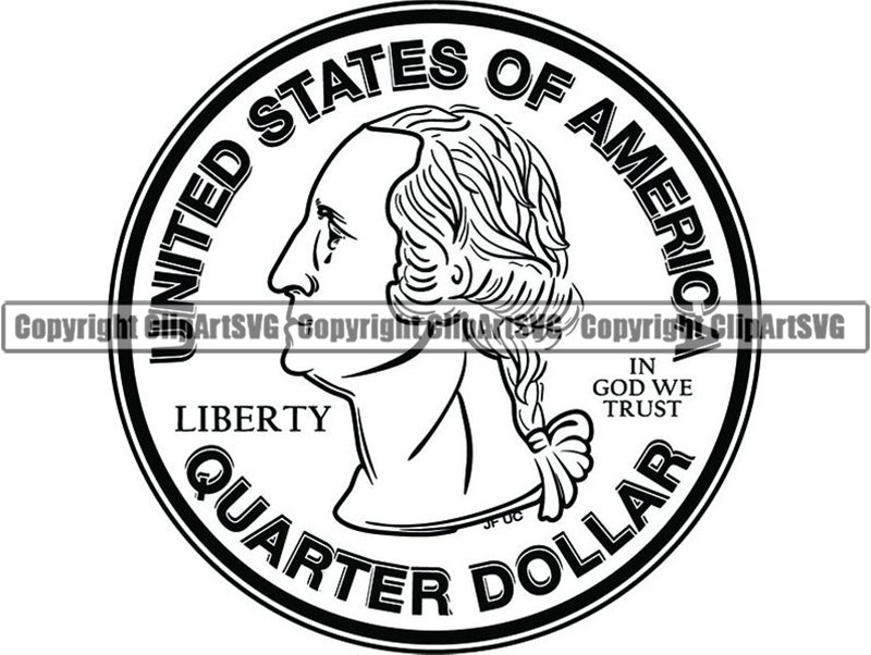 Pattern Quarter Dollar - Etsy