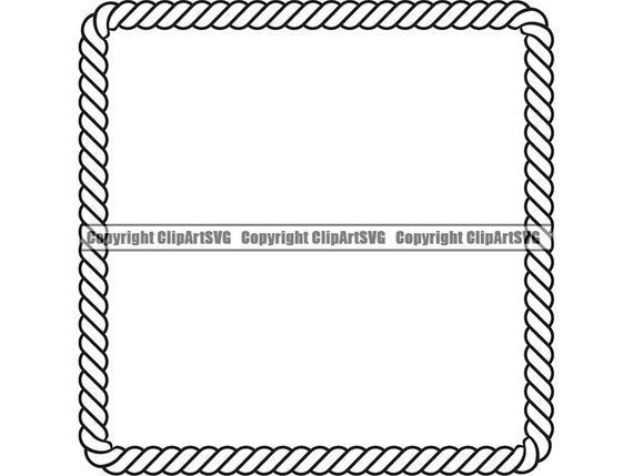 Square Rope Border