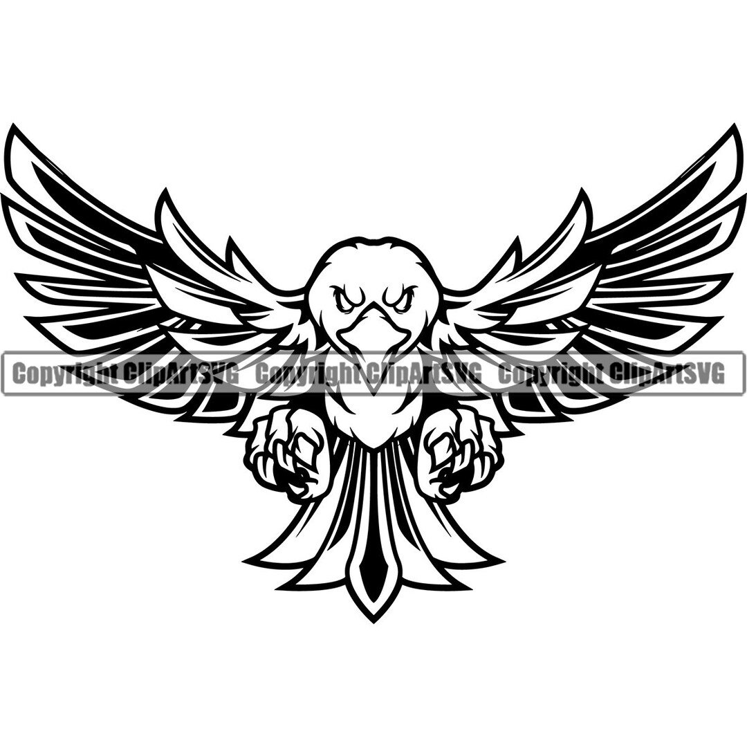 Raven Bird Mascot School Team Head Face Sport Esport Game Emblem Sign ...