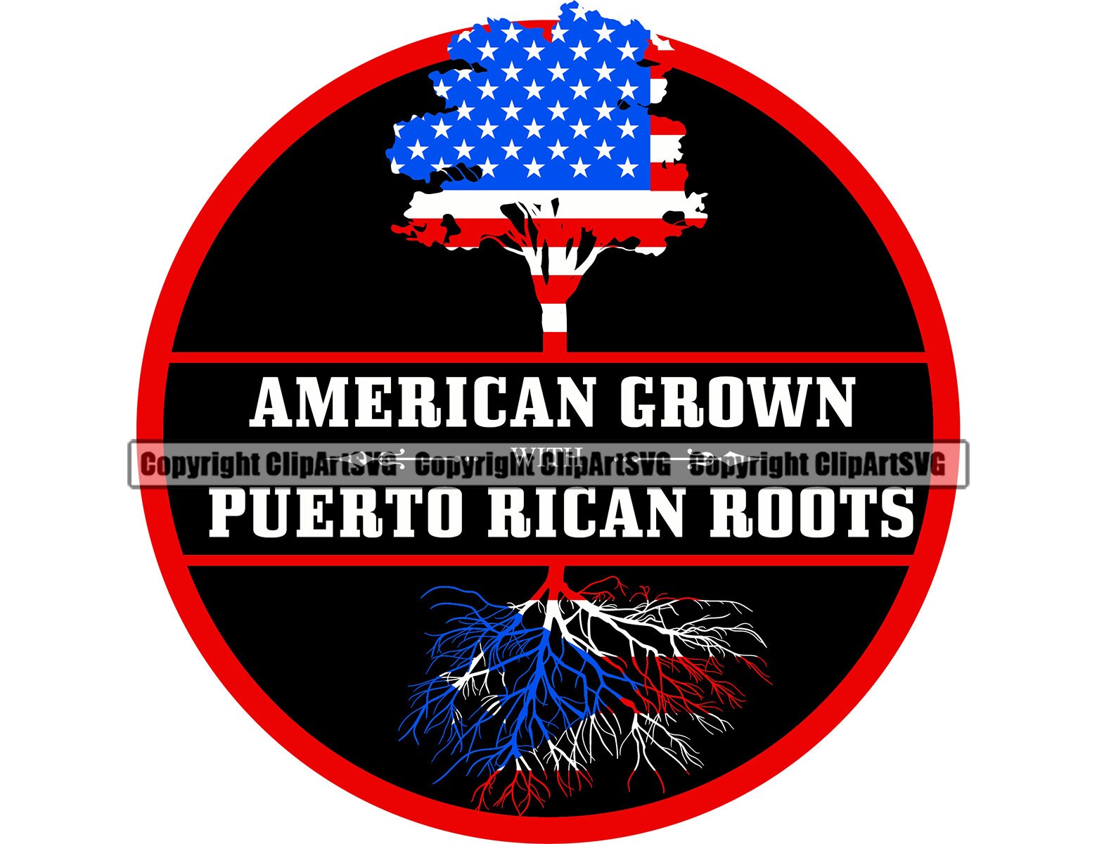 Puerto Rico Rican Tree Roots Family Home Flag Country World | Etsy