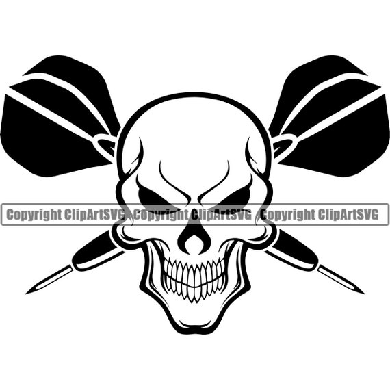 Darts Logo 26 Skull Dartboard Tips Flights Board Championship - Etsy