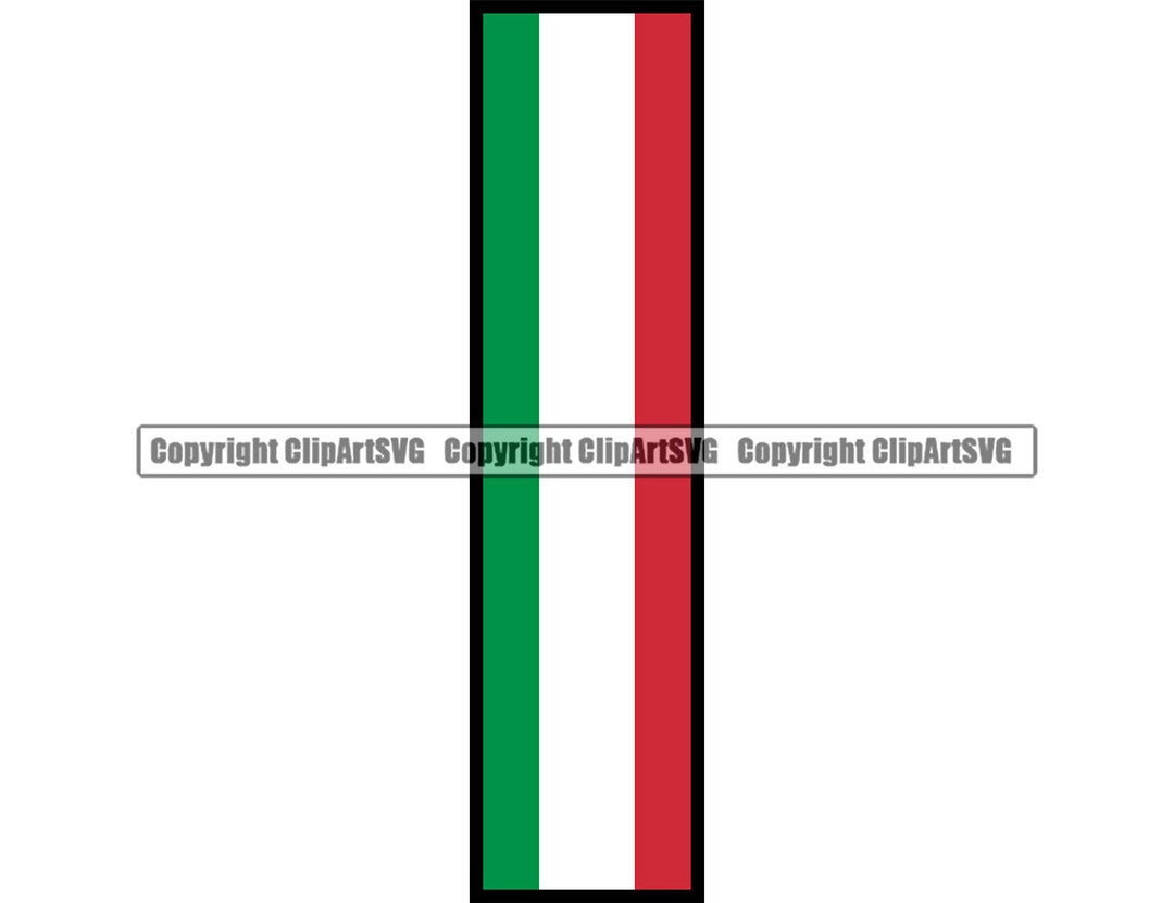 Italy Italian I Flag Country World Nation Map Sign Symbol Icon Design ...