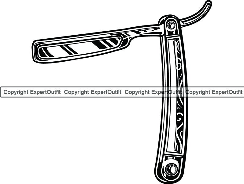 Straight Razor Drawing