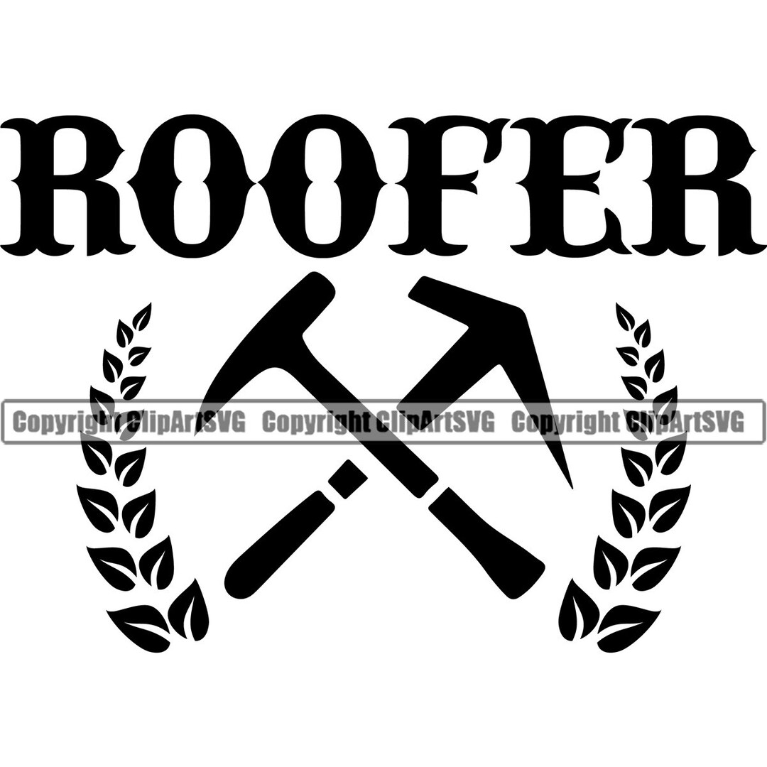 Roofer Roof Roofing Construction Build Builder Handyman Work Tool Fix ...
