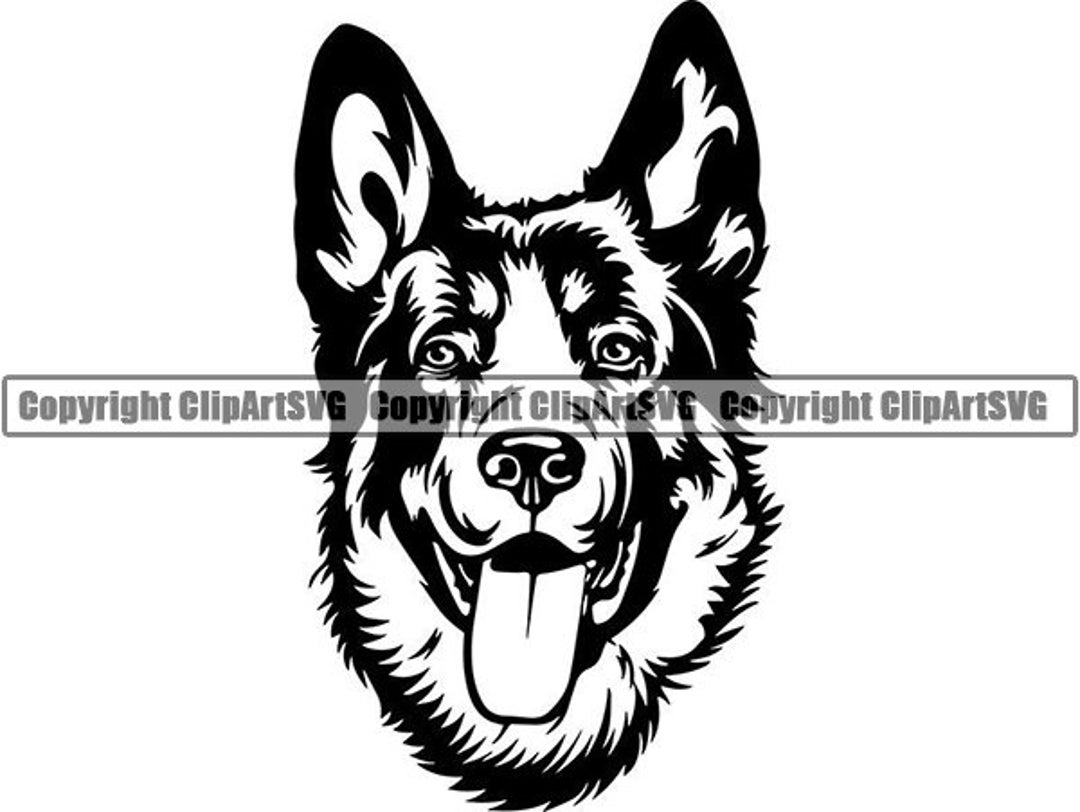 German Shepherd #27 Smiling Dog Breed K-9 Pet Police Cop Law ...