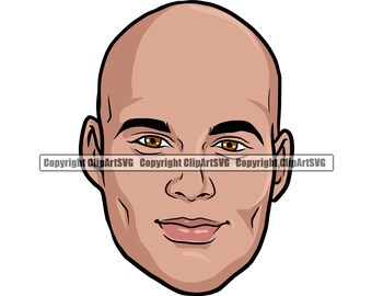 Bald Guy Svg | Etsy
