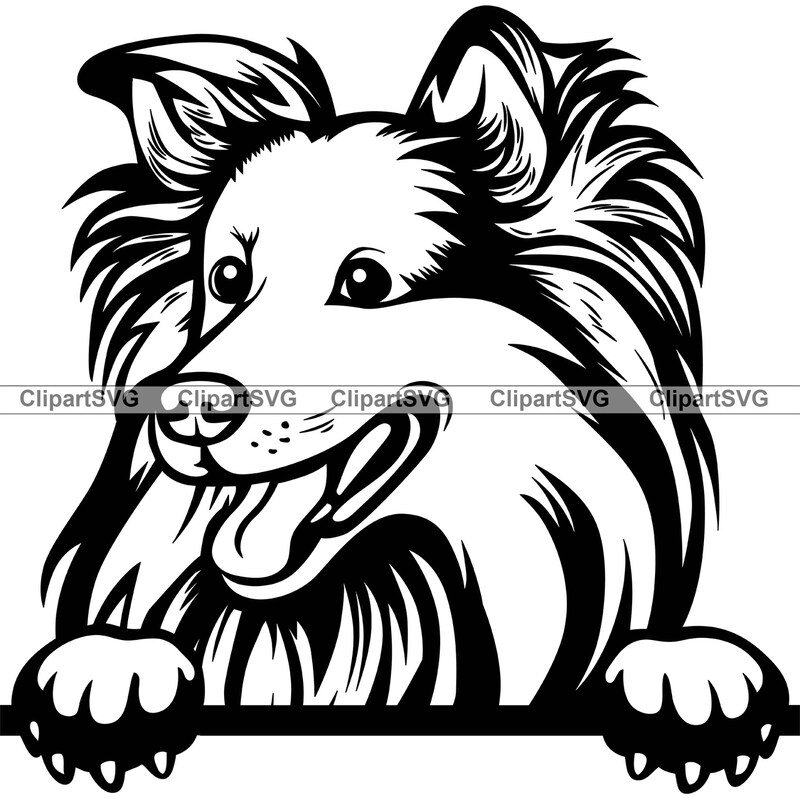 Sheltie Silhouette - Etsy