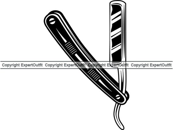 Barber Straight Razor Vector