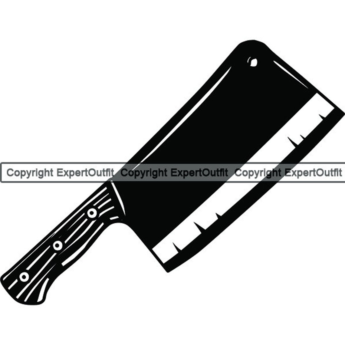 Meat Clever Utensil Butcher Kitchen Steak Knife Chef BBQ - Etsy