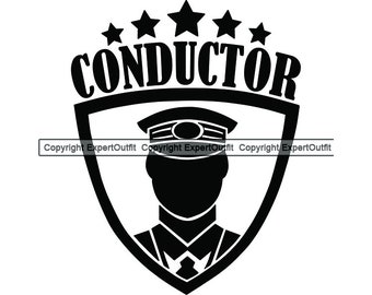 Train Conductor Clipart - Etsy