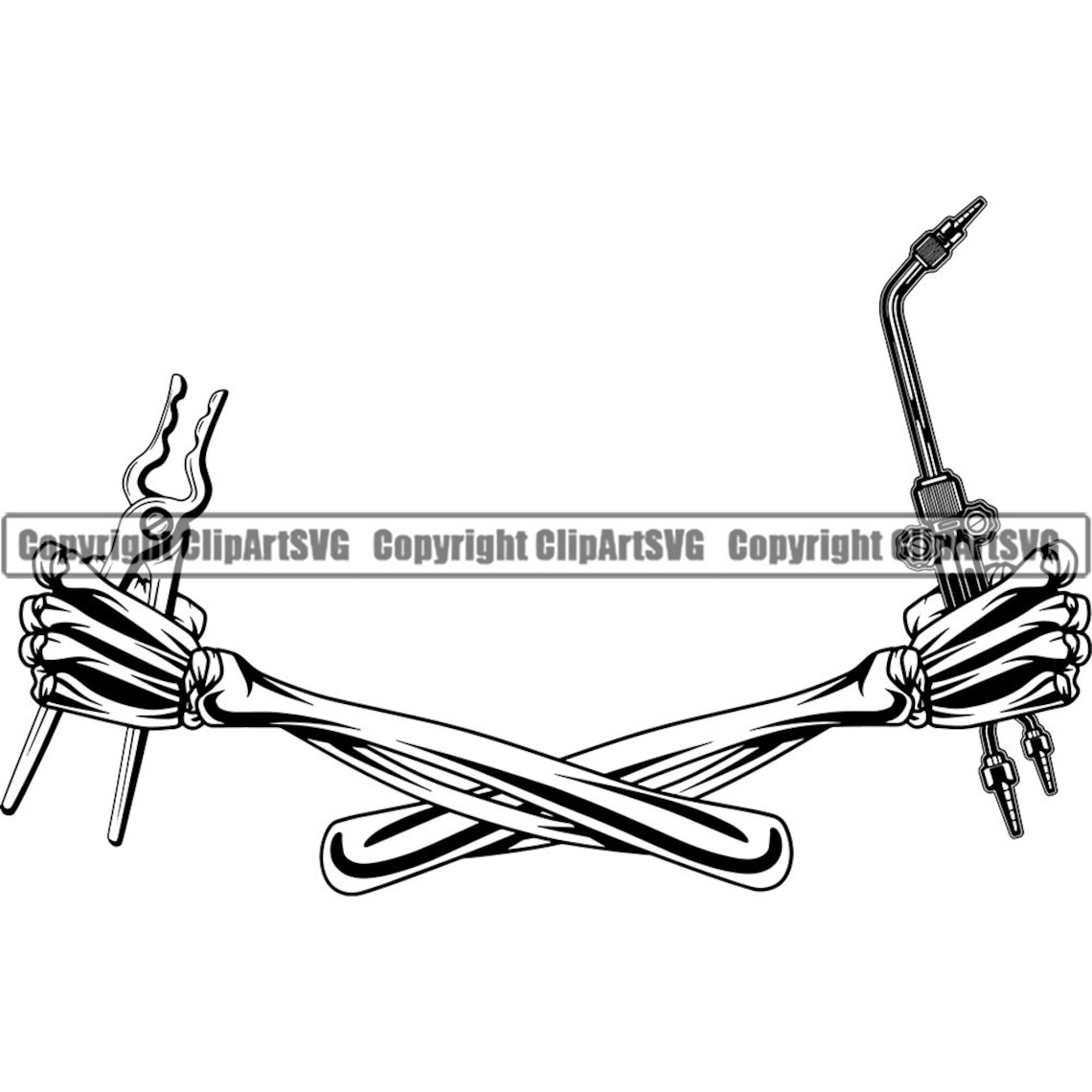 Welder Skull Skeleton Arm Hand Welding Torch Pliers Mask - Etsy