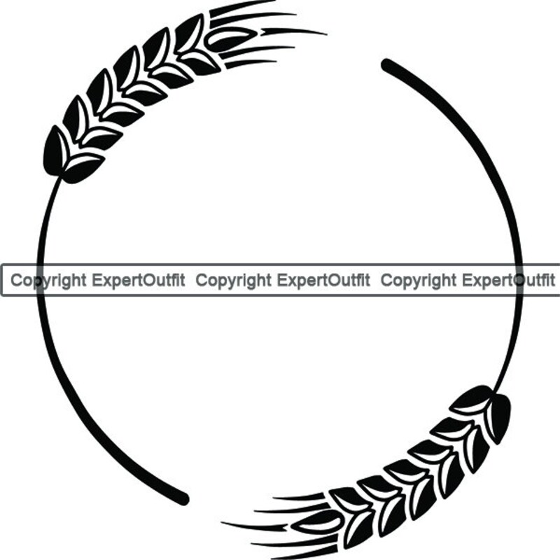 Wheat Wreath Svg - Etsy