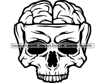 Ripping Skin Skull Svg - Etsy