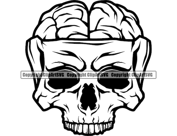 Zombie Skull Drawing