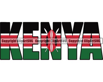 Kenya Map Svg - Etsy