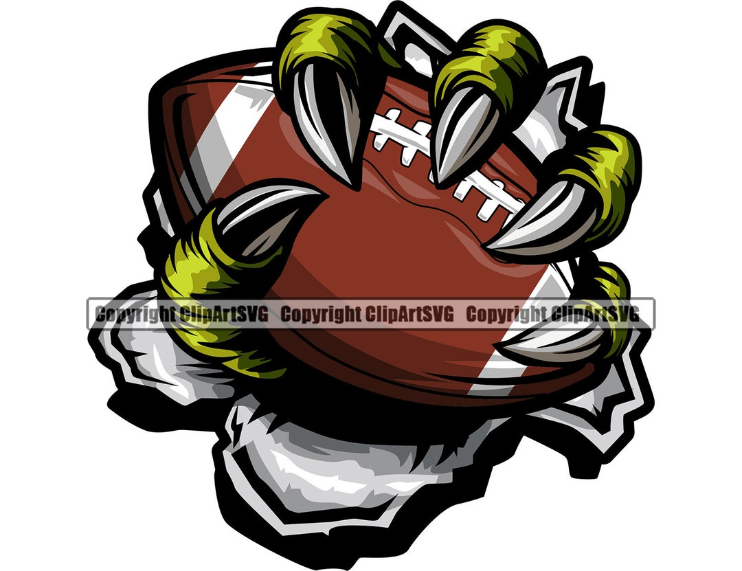 Sport Football Animal Claw Ball Break Wall Player Helmet Game Arena ...