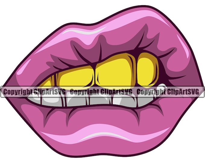 Teeth With Gold Grillz Png Sublimation Design,gold Teeth Png,mean Mug ...