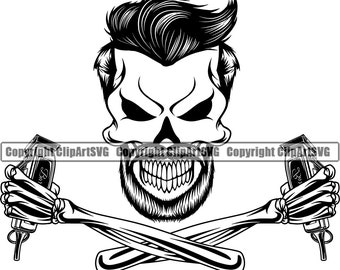 Skull Trim Cut - Etsy