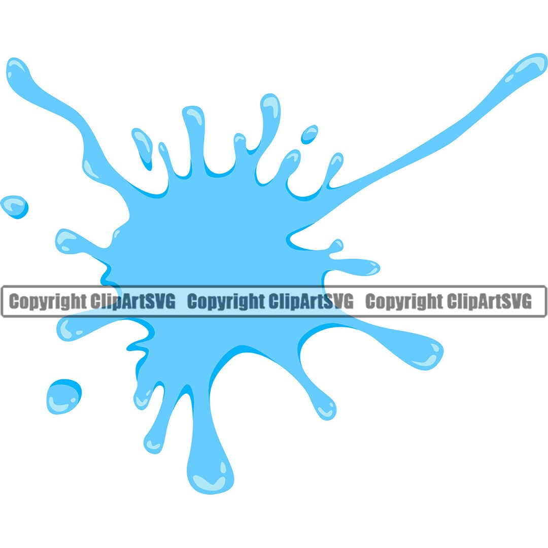 Water Wet Splash Drip Splatter Clear Blue Pure Aqua Rain Drop Droplet ...