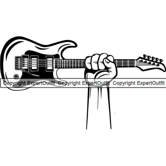Rock Star Guitar Clip Art
