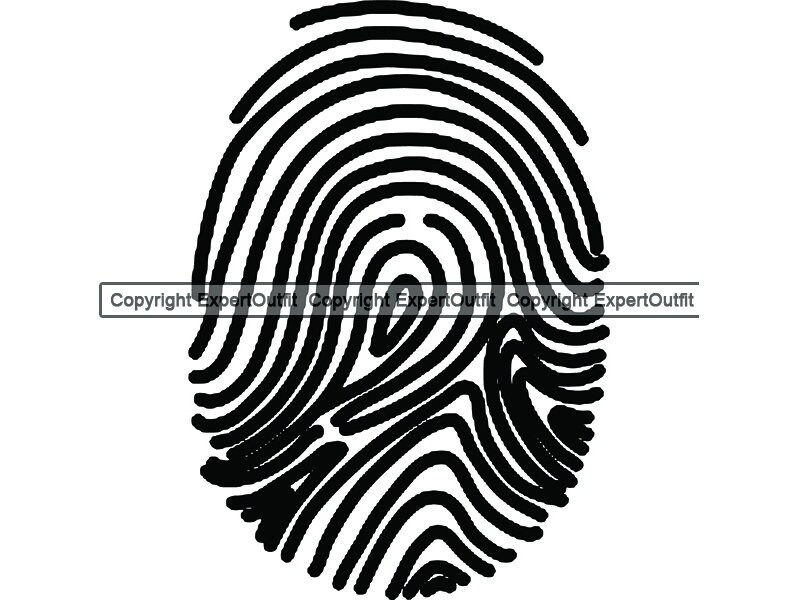 Finger Print Hand Fingerprint ID Identity Palm Reading Law Enforcement ...