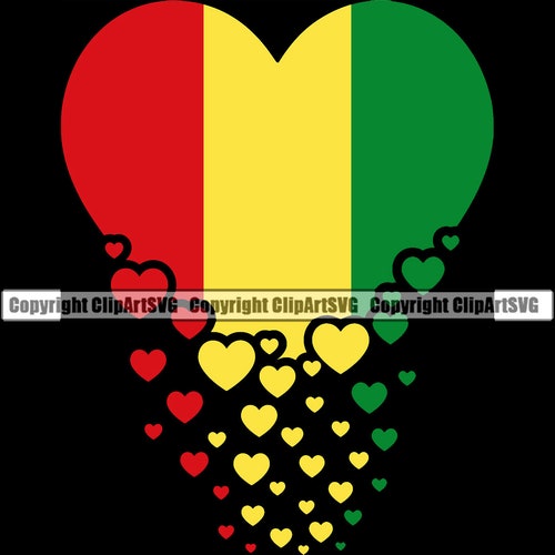Reggae Rasta Jamaica Jamaican Falling Heart Shaped Flag - Etsy
