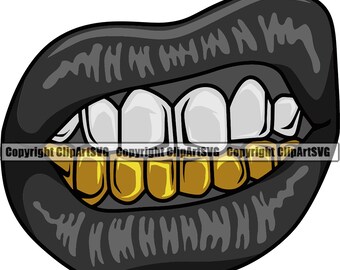 Grill Teeth Svg - Etsy