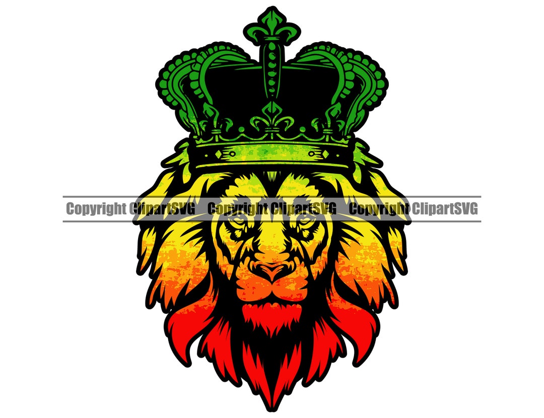 Rasta Reggae Lion Crown King Flag Reggaeton Tree Leaf Joint Bud Jah ...