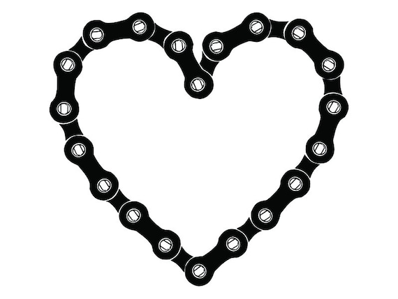 Love Bicycle 6 Chain Link Heart Cycle Cycling Bike Helmet | Etsy