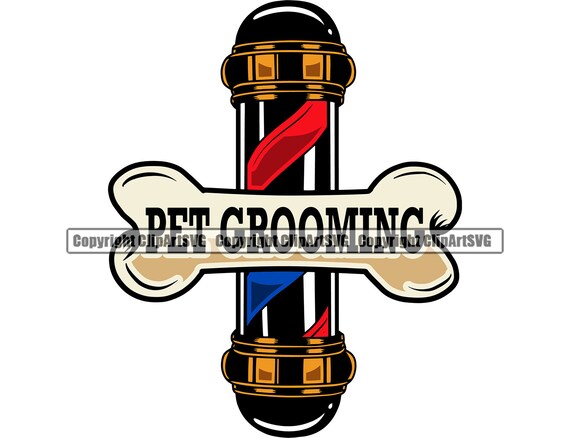 Pet Grooming Dog Barber Shop Groomer Groomer Salon Dog Bone | Etsy