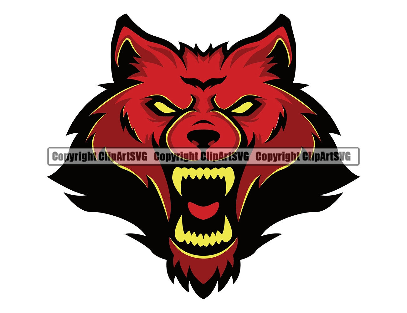 School Mascot Wolf Logos