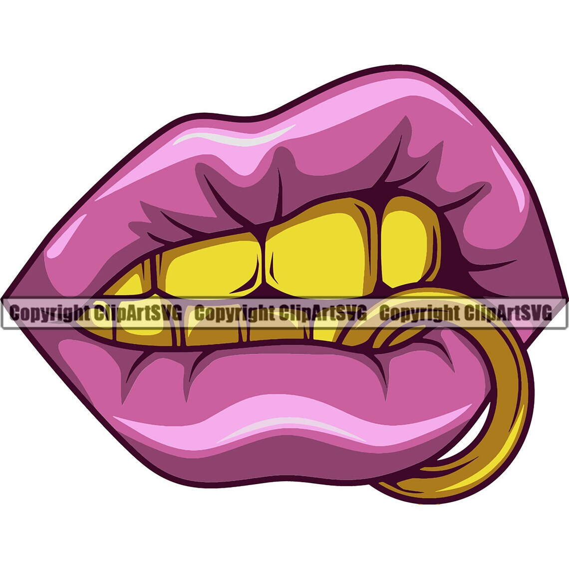 Gold Teeth Pierced Lip Ring Grill Grillz Mouth Thug Gangster - Etsy