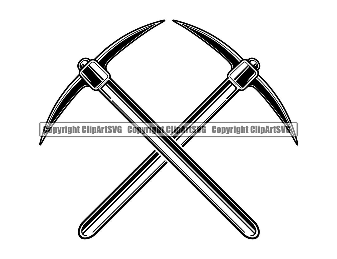 Mining Logo #19 Pick Axe Tool Lantern Construction Digging Coal Mine ...