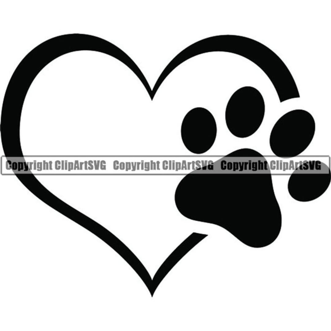 Three Toes Dog Paw Print
