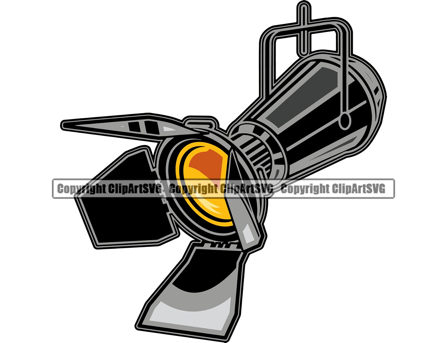 Hollywood Spotlights Clipart