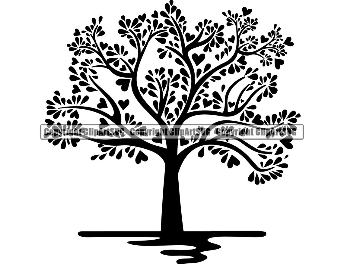 Tree Love Heart Family Care Leaf Nature Grow Plant Life Spring | Etsy