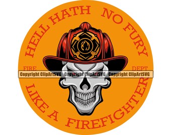 Firefighter Skeleton Logo - Etsy