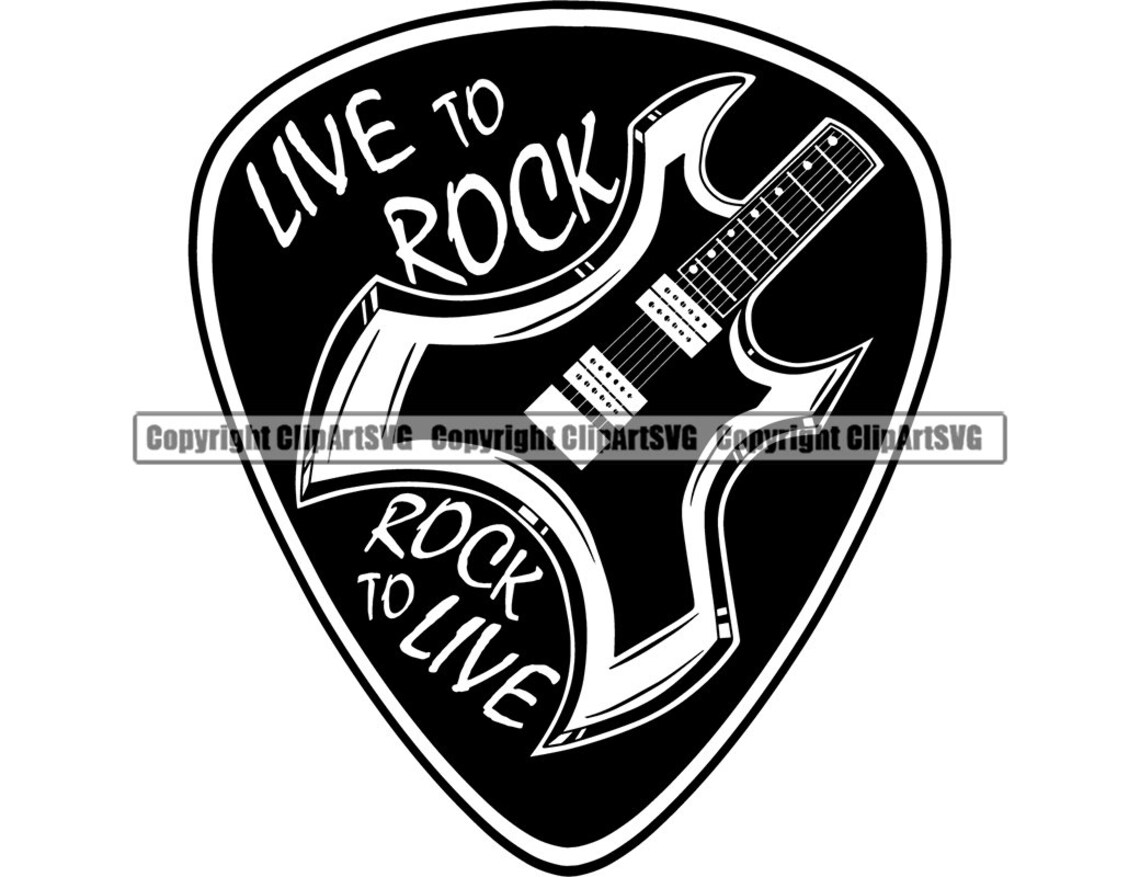 Rock N Roll Guitar Pick Electric Electrical Musical Instrument - Etsy