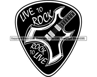 Rock Guitar Pick - Etsy