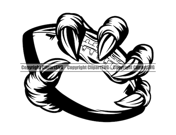 Sport Football Animal Claw Holding Ball Player Helmet Game - Etsy