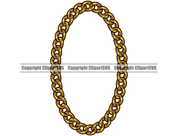 Gold Chain Link Vector