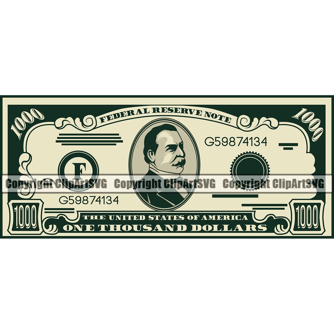 1000 Hundred Dollar Bill Bank Note Money Currency Stack Wealth Cash ...