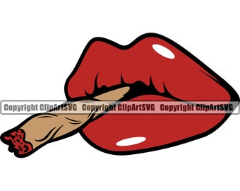 Rasta Lips Clipart - Etsy